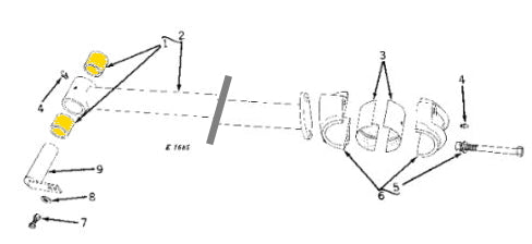 Pitman Arm Bushing (Set of 2) for John Deere Model 14T, 214T — Green ...